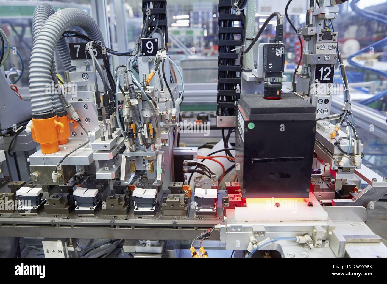 Automated production line. Manufacture of electrical equipment Stock ...