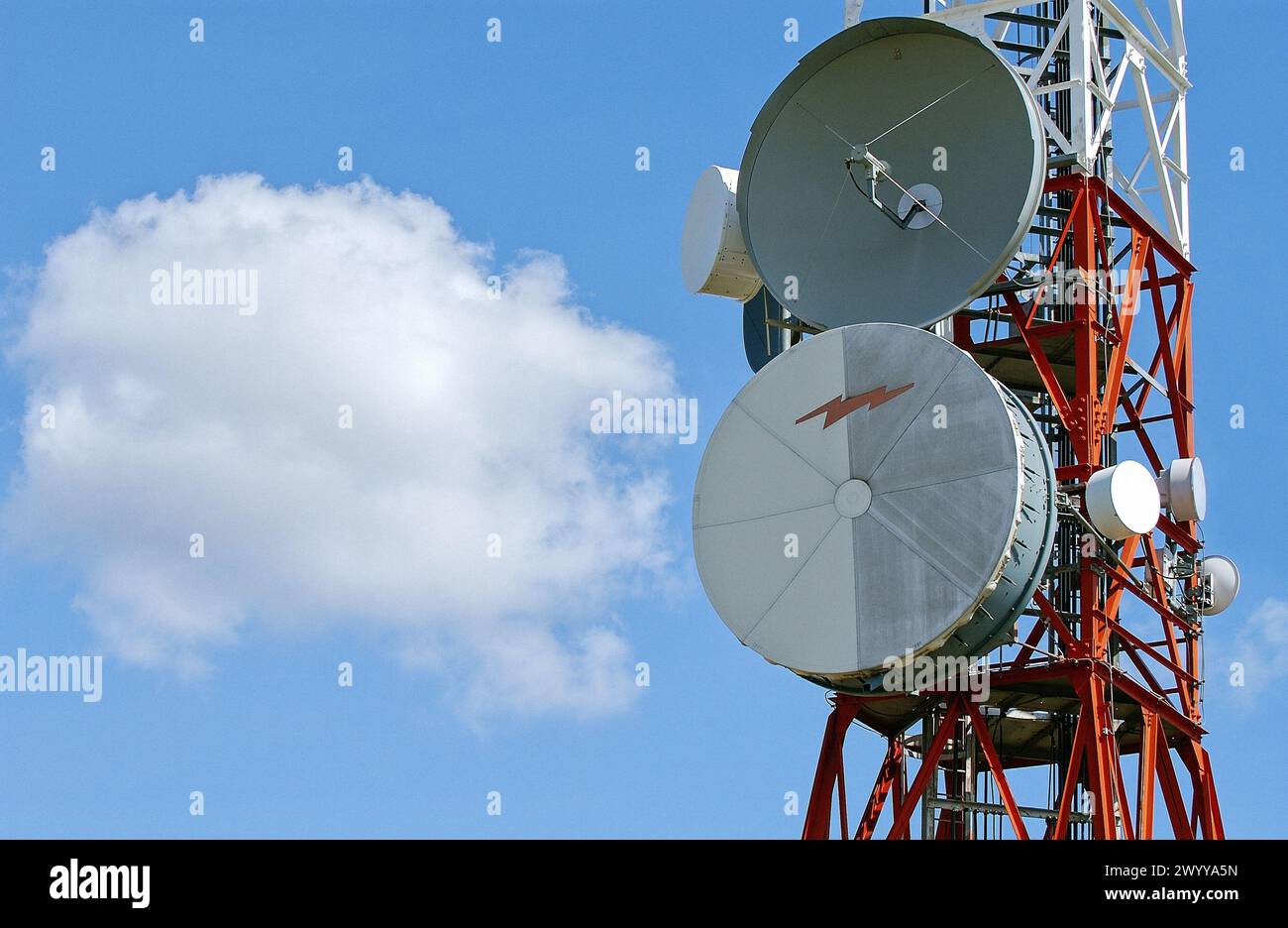 Communications tower. Guadalajara province, Spain Stock Photo - Alamy