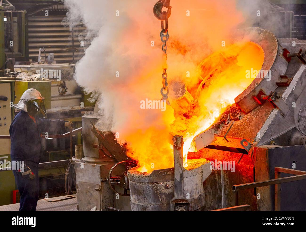 Worker metalworking plant processes metal hi-res stock photography and ...