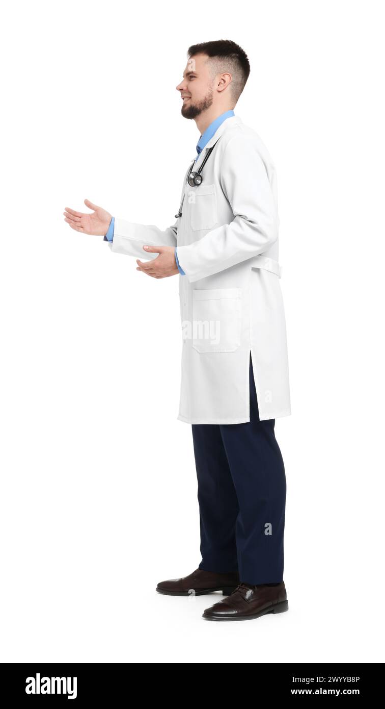 Side view handsome doctor hi-res stock photography and images - Alamy
