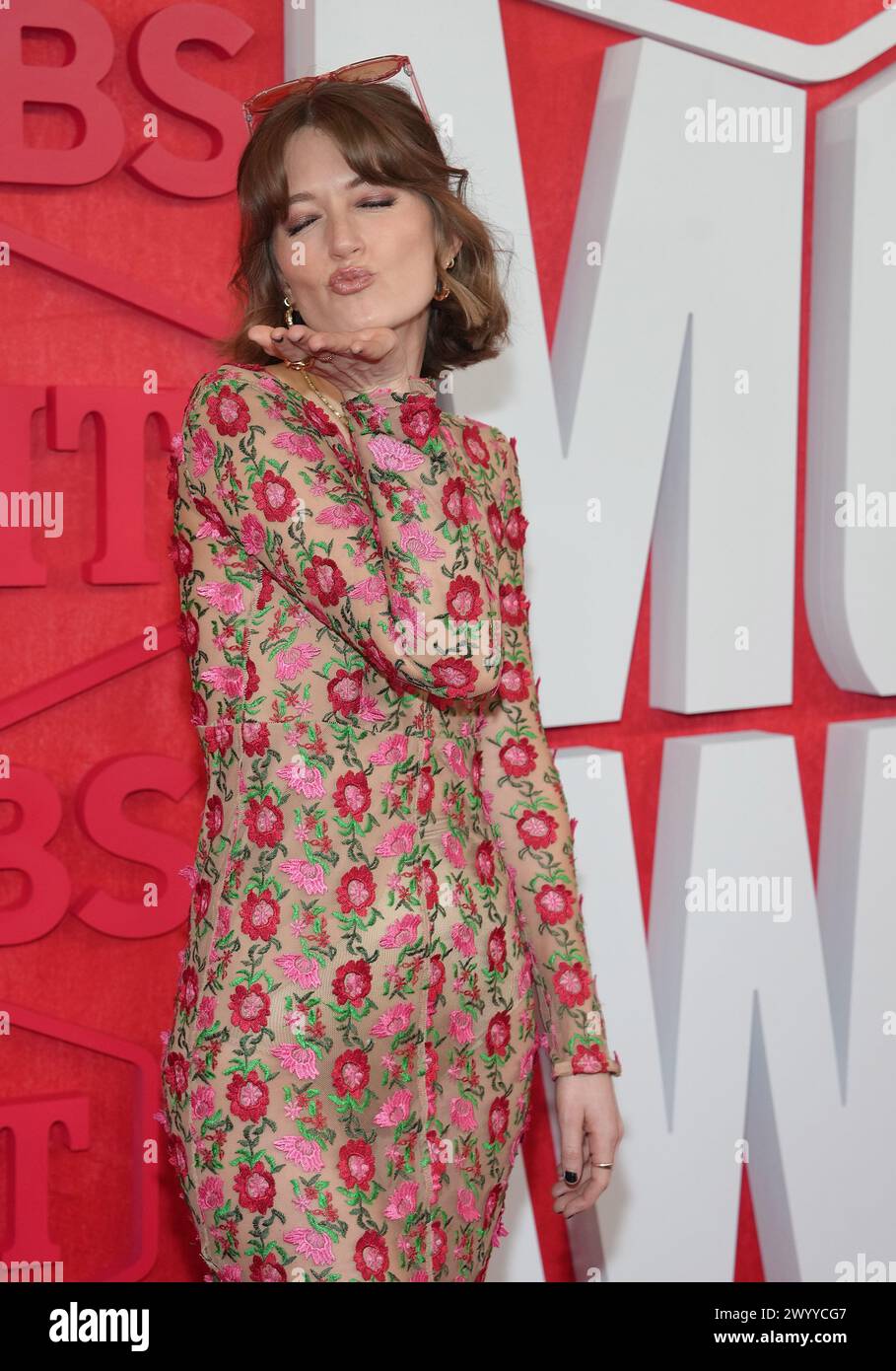 Anna Vaus attends the 2024 CMT Music Awards at Moody Center on April 07 ...