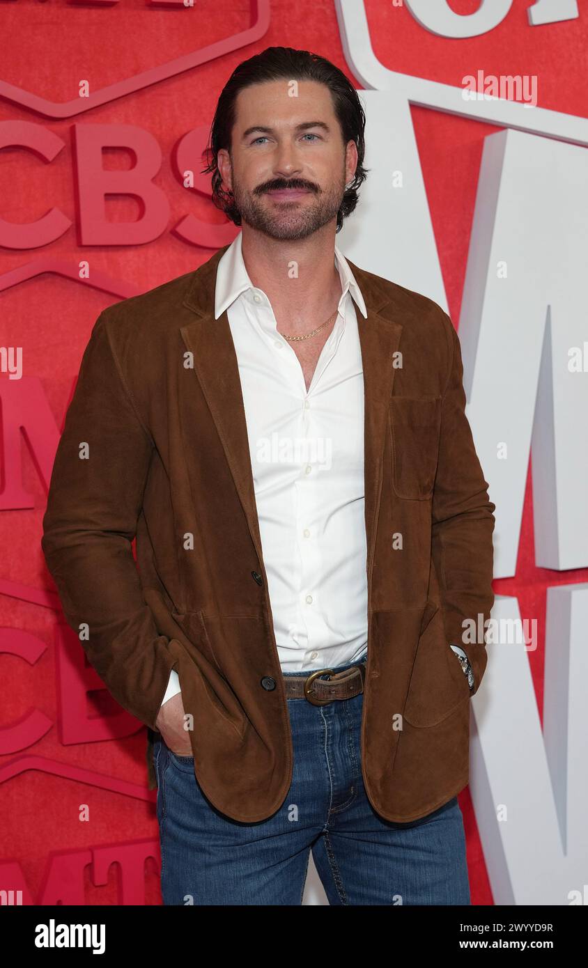 Riley Green attends the 2024 CMT Music Awards at Moody Center on April ...