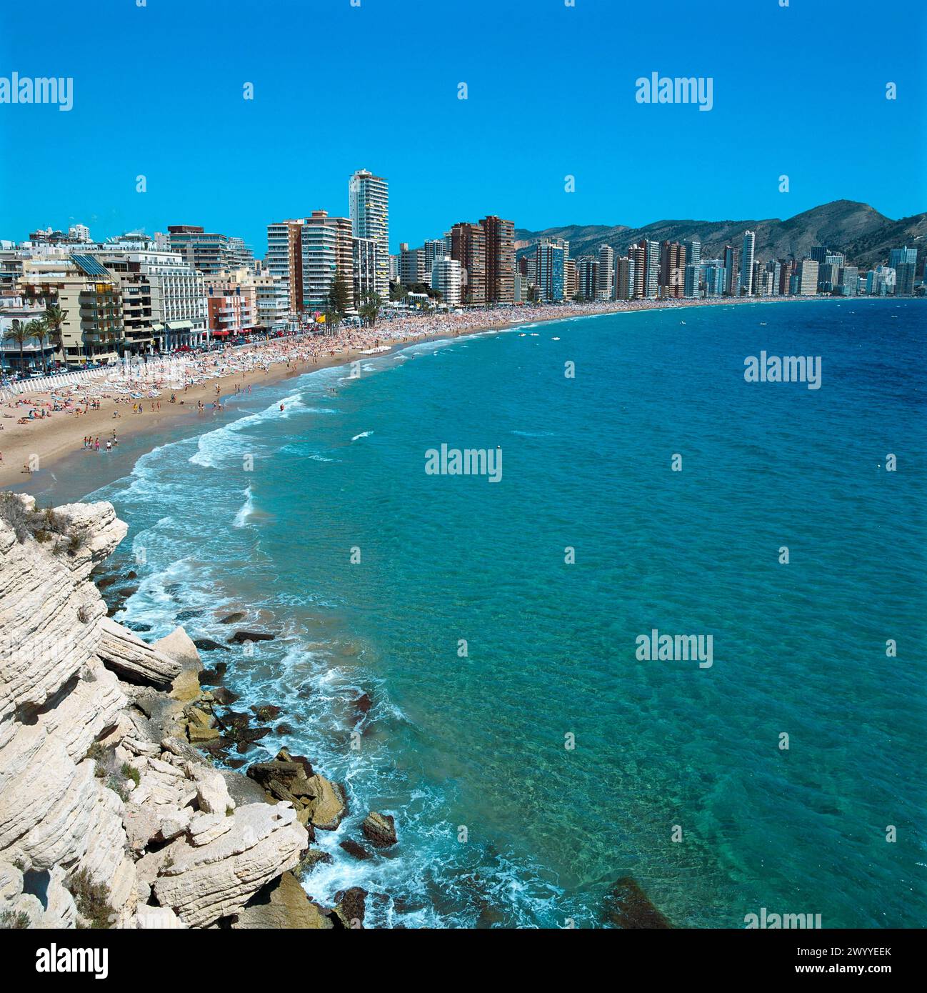 Levante Beach. Benidorm. Alicante province. Spain Stock Photo - Alamy