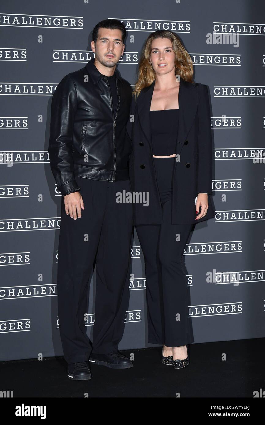 Premiere Challengers Andrea Preti and Susanna Giovanardi attends ...