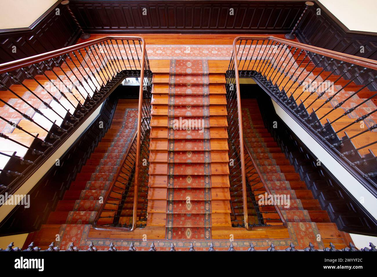 Staircase. Cestona Hotel and Spa, Gipuzkoa, Basque Country, Spain Stock ...