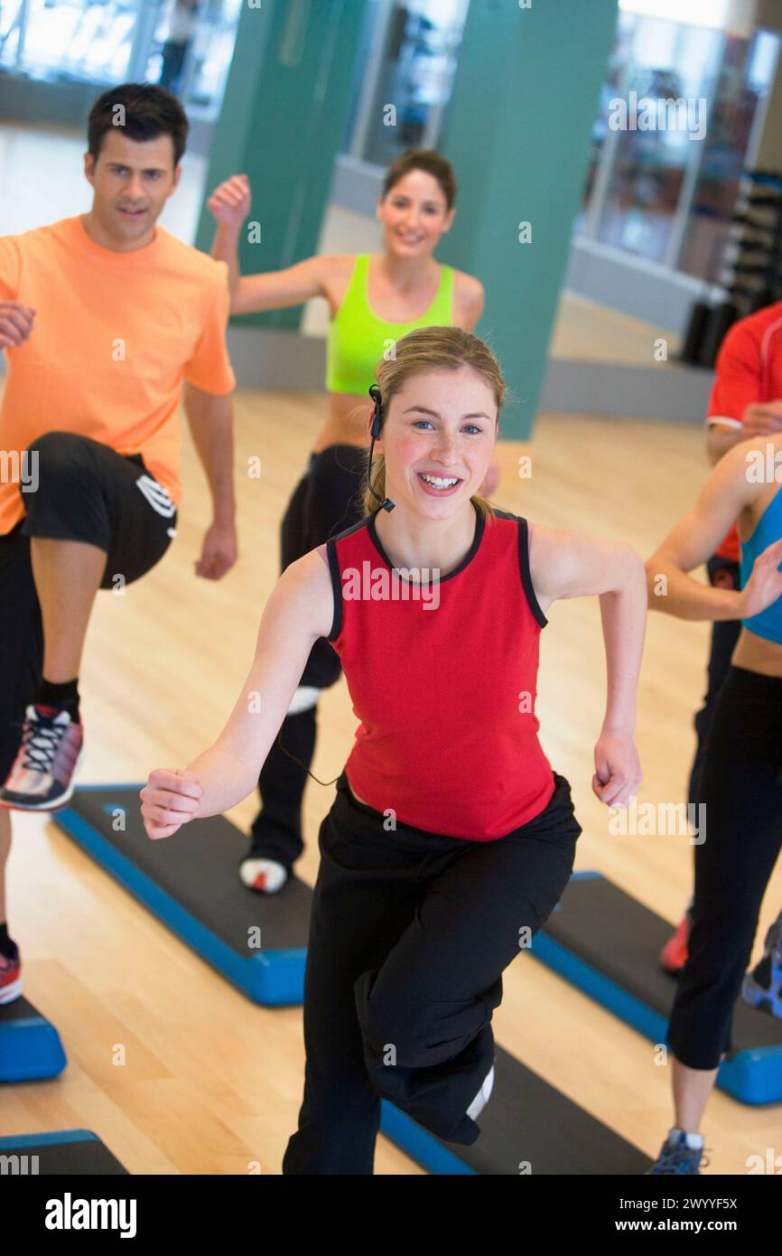 Female sports trainer microphone woman hi-res stock photography and ...