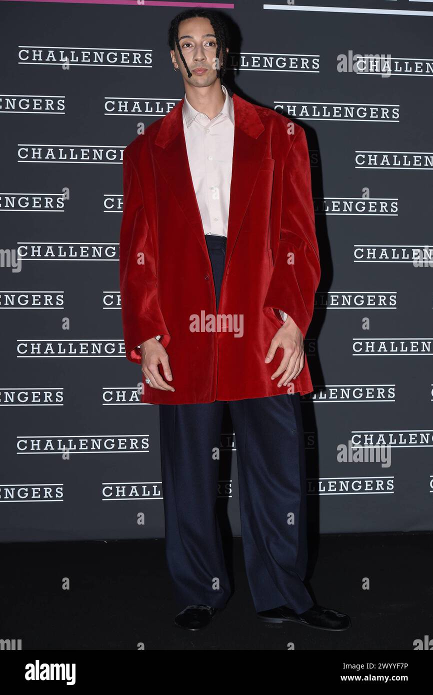 Premiere Challengers Ghali attends premiere Challengers Movie. Rome ...