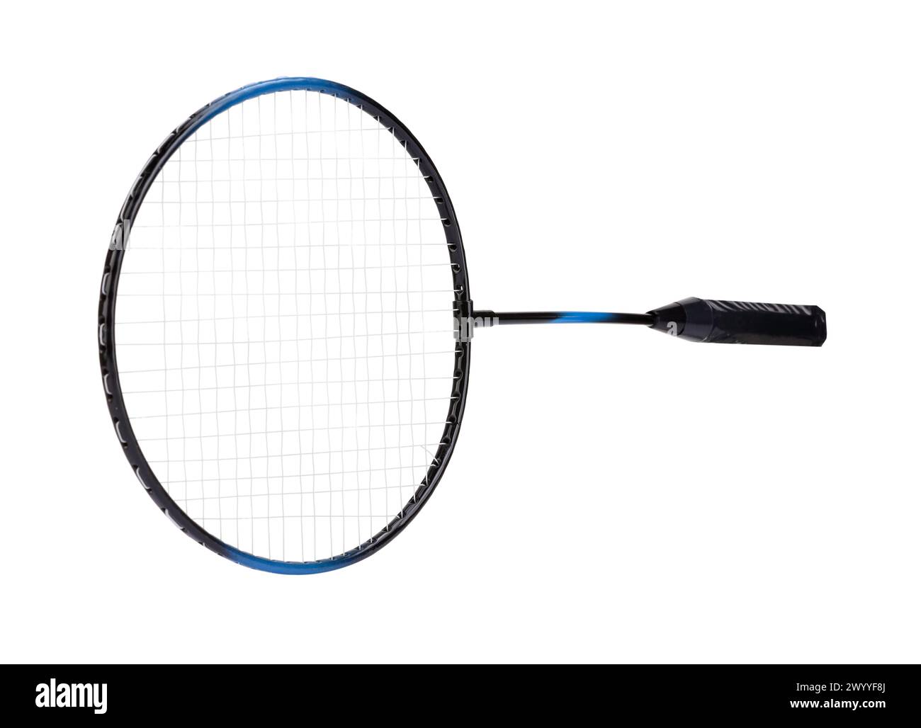 Badminton racket isolated on white. Sports equipment Stock Photo - Alamy