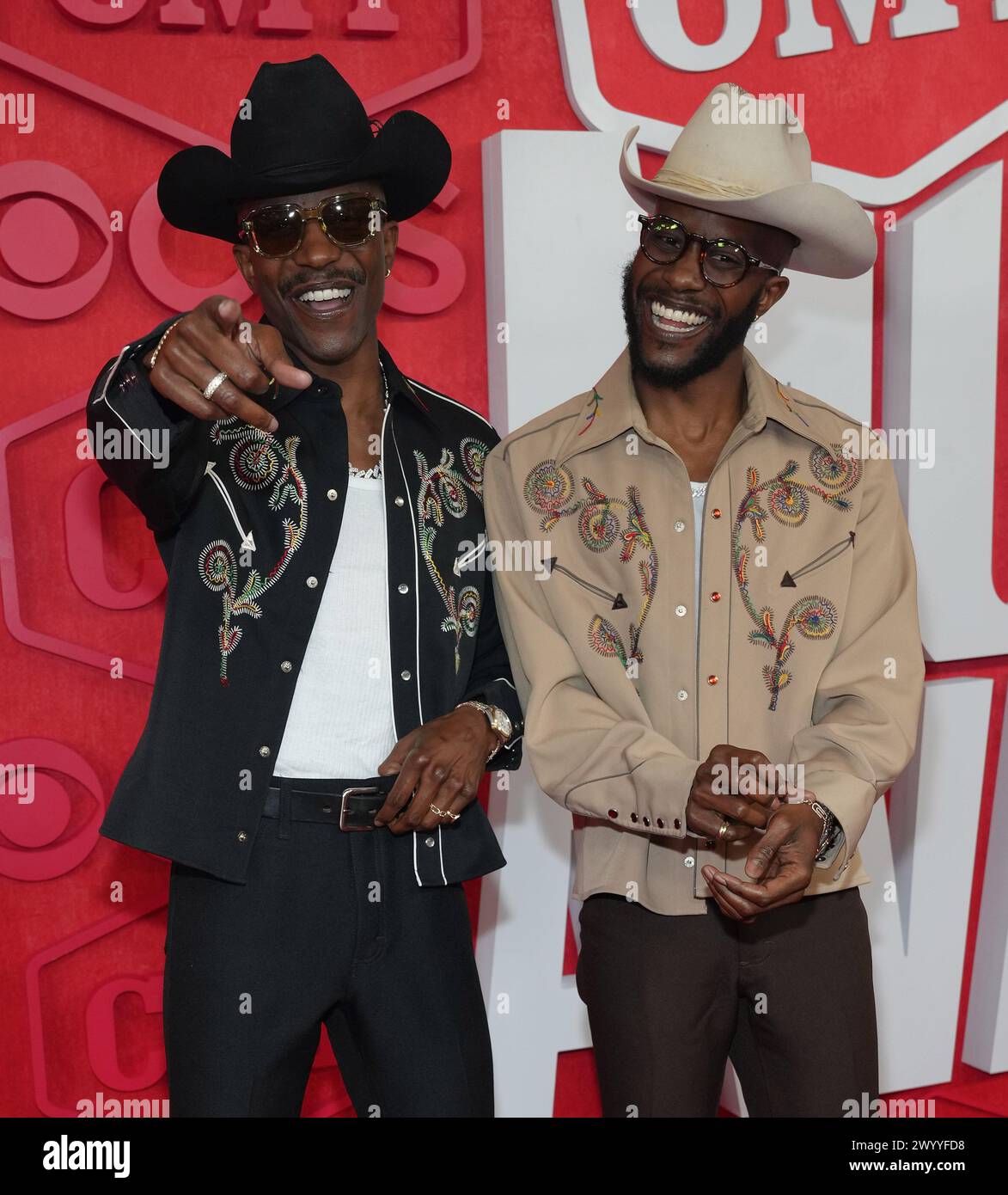 Torrence Thomas and Thurman Thomas of THEBROSFRESH attend the 2024 CMT ...