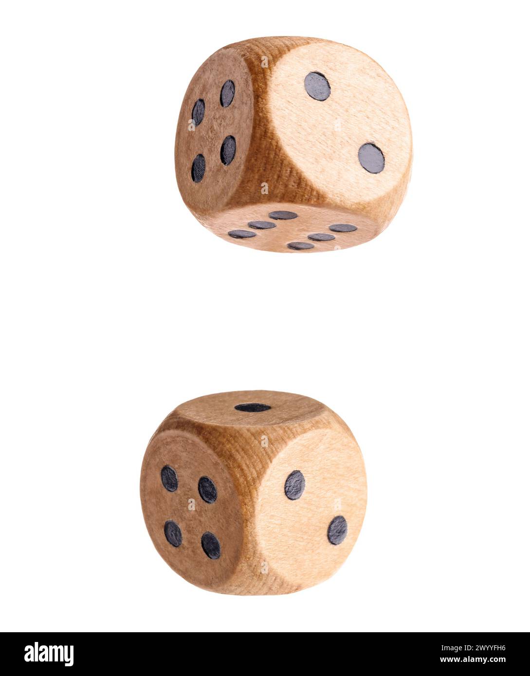 Hand holding two wooden Cut Out Stock Images & Pictures - Alamy