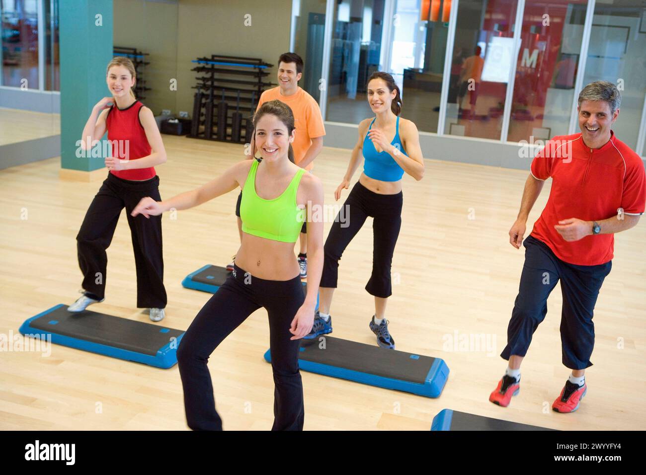 Female sports trainer microphone woman hi-res stock photography and ...