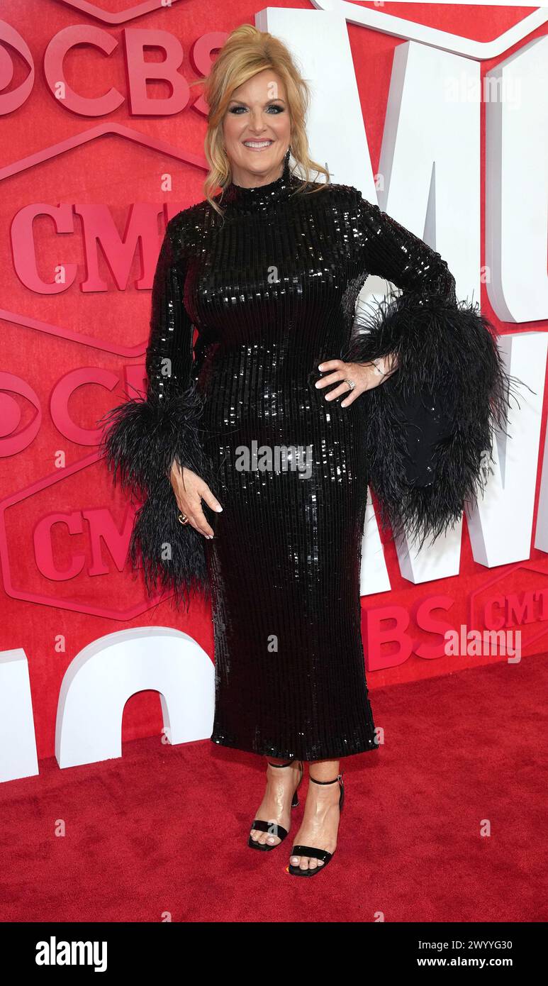 Trisha Yearwood attends the 2024 CMT Music Awards at Moody Center on ...