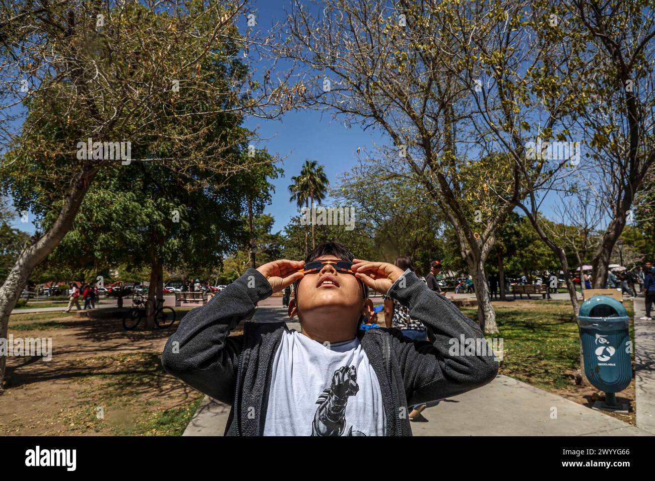 HERMOSILLO, MEXICO - APRIL 8: Student and scientific community gathered ...