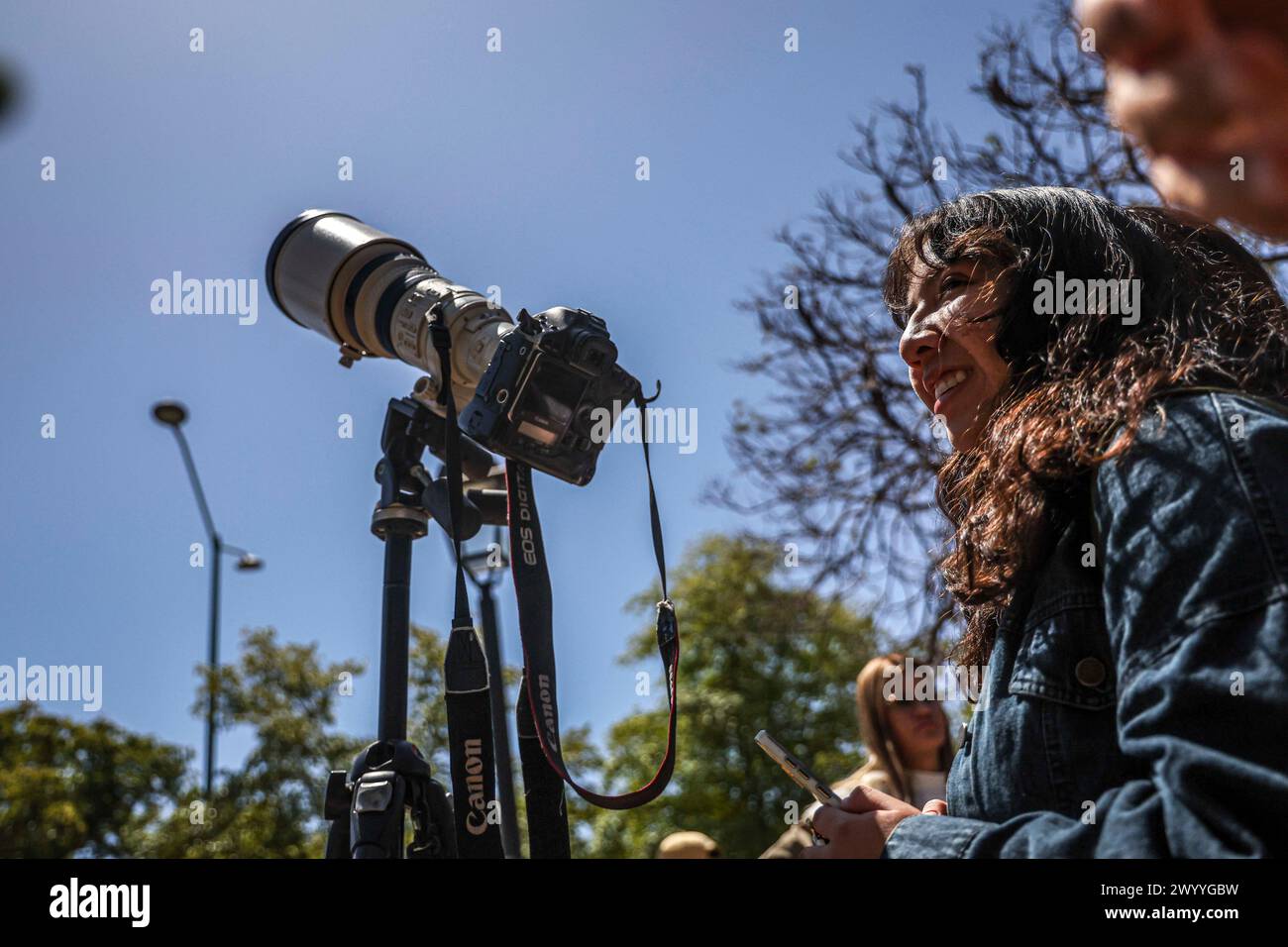 HERMOSILLO, MEXICO - APRIL 8: Student and scientific community gathered ...