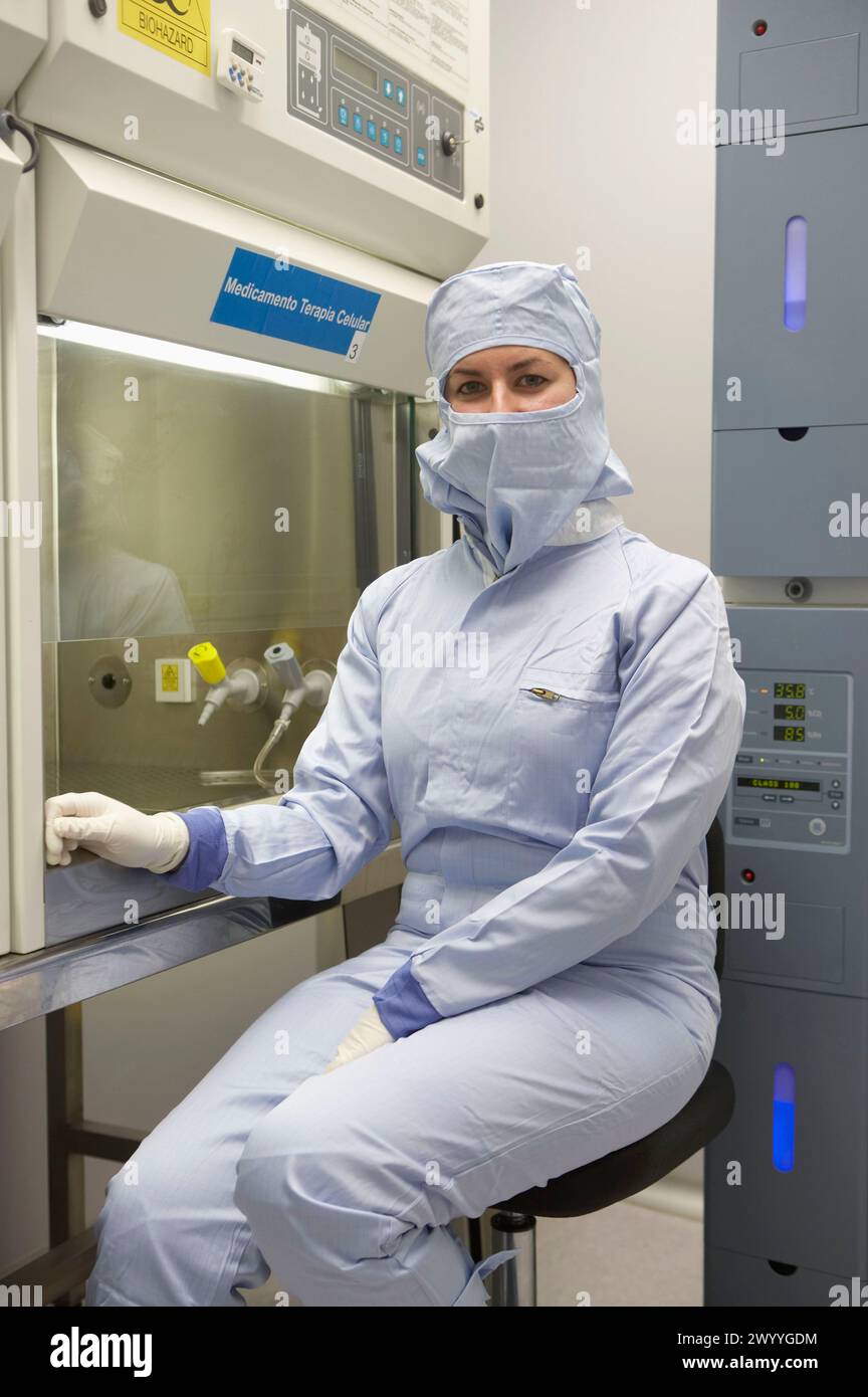 Biological safety cabinet. Production room, grade B. Clean room ...