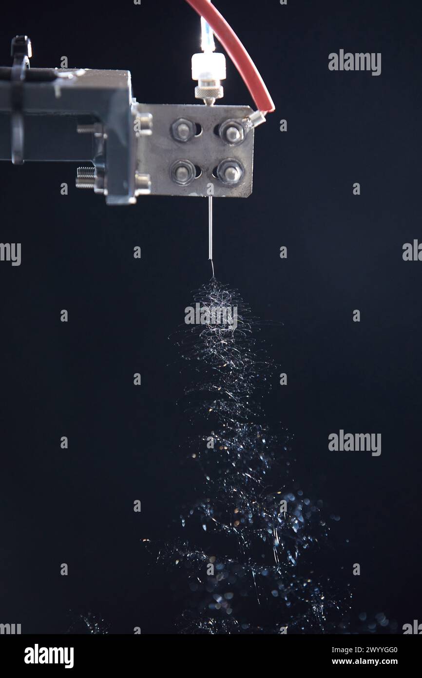 Electrospinning nanofiber manufacturing equipment hi-res stock ...