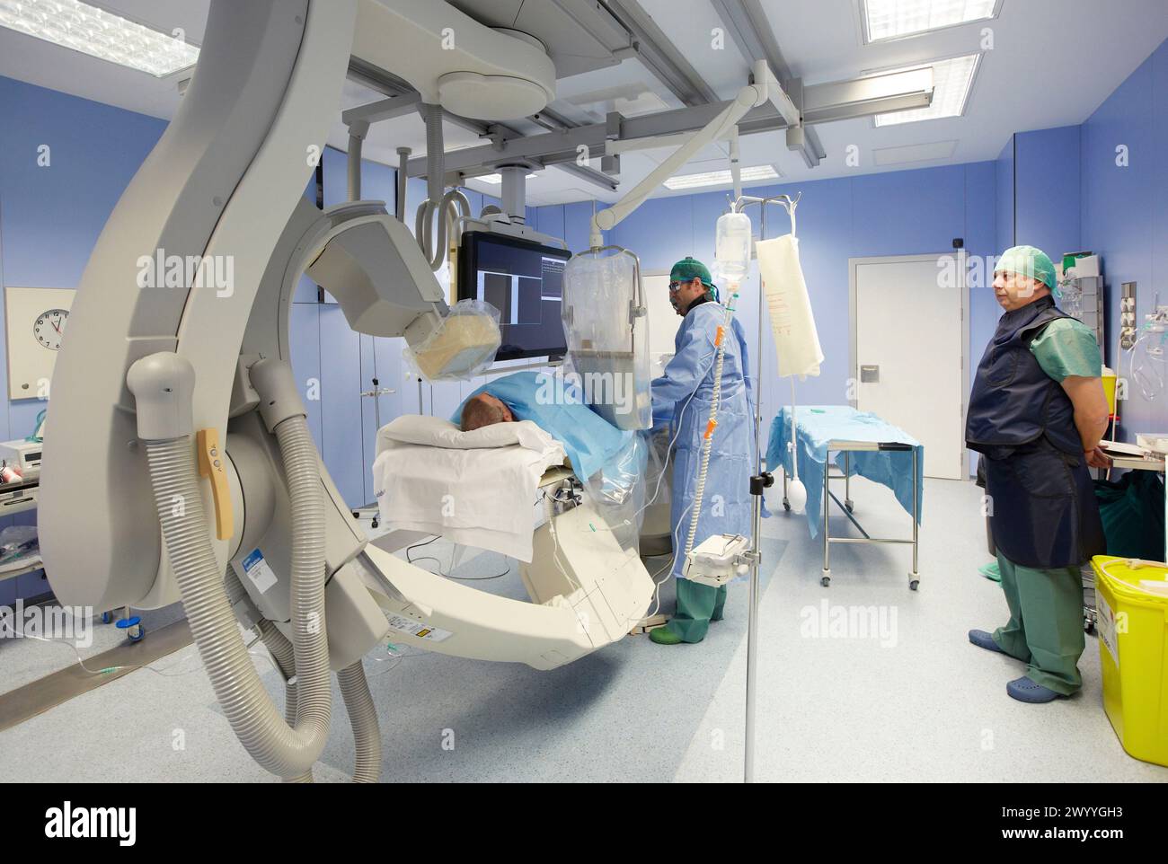 Angioplasty, Stenting in coronary arteries, Hemodynamic, Operating room ...