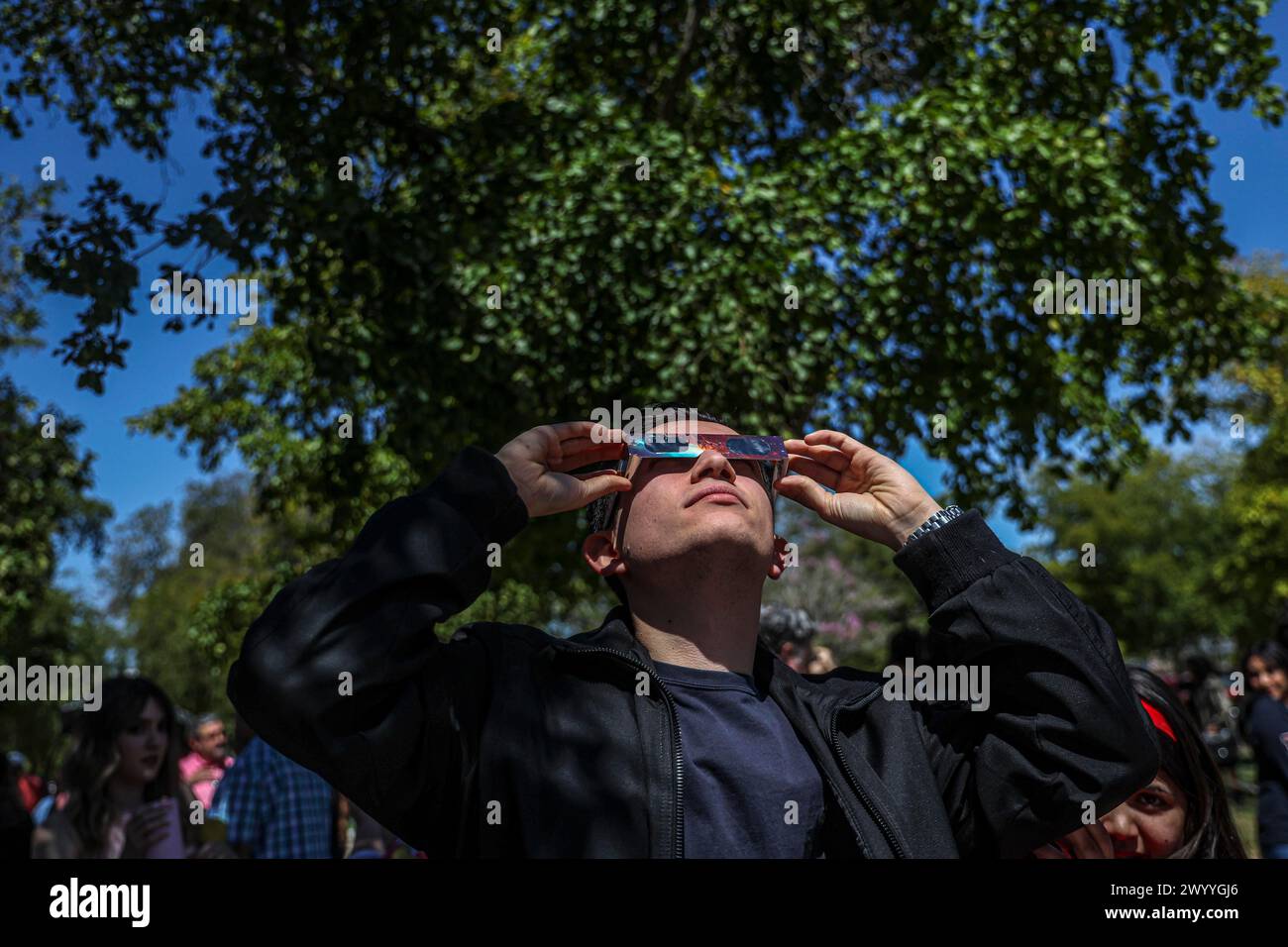 HERMOSILLO, MEXICO - APRIL 8: Student and scientific community gathered ...