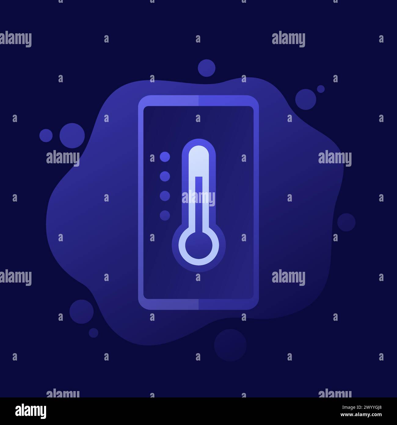 Smart thermostat icon, vector design Stock Vector Image & Art - Alamy