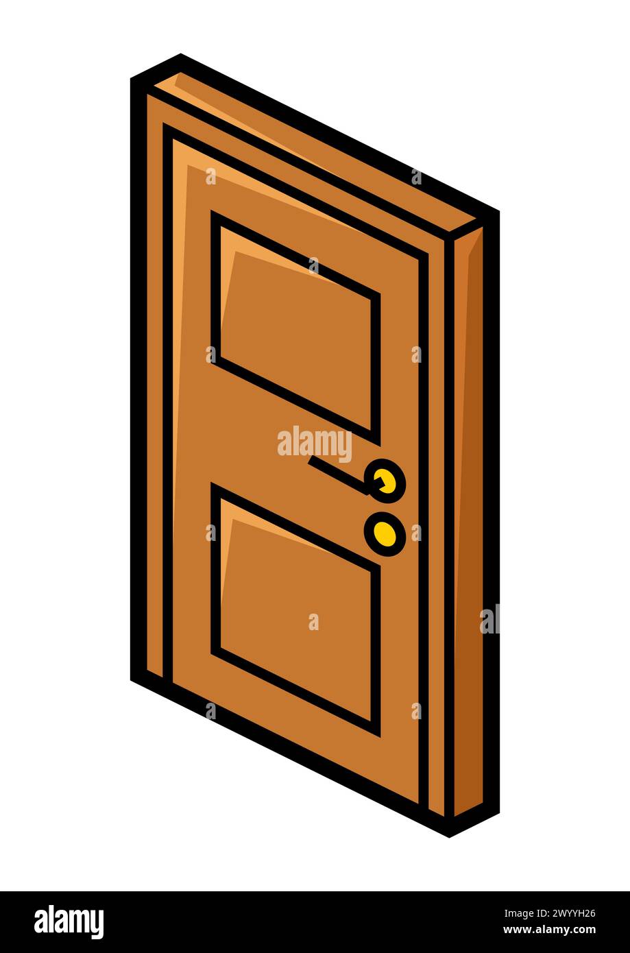 Door icon in isometry style. Repair image for website, app, logo, UI ...