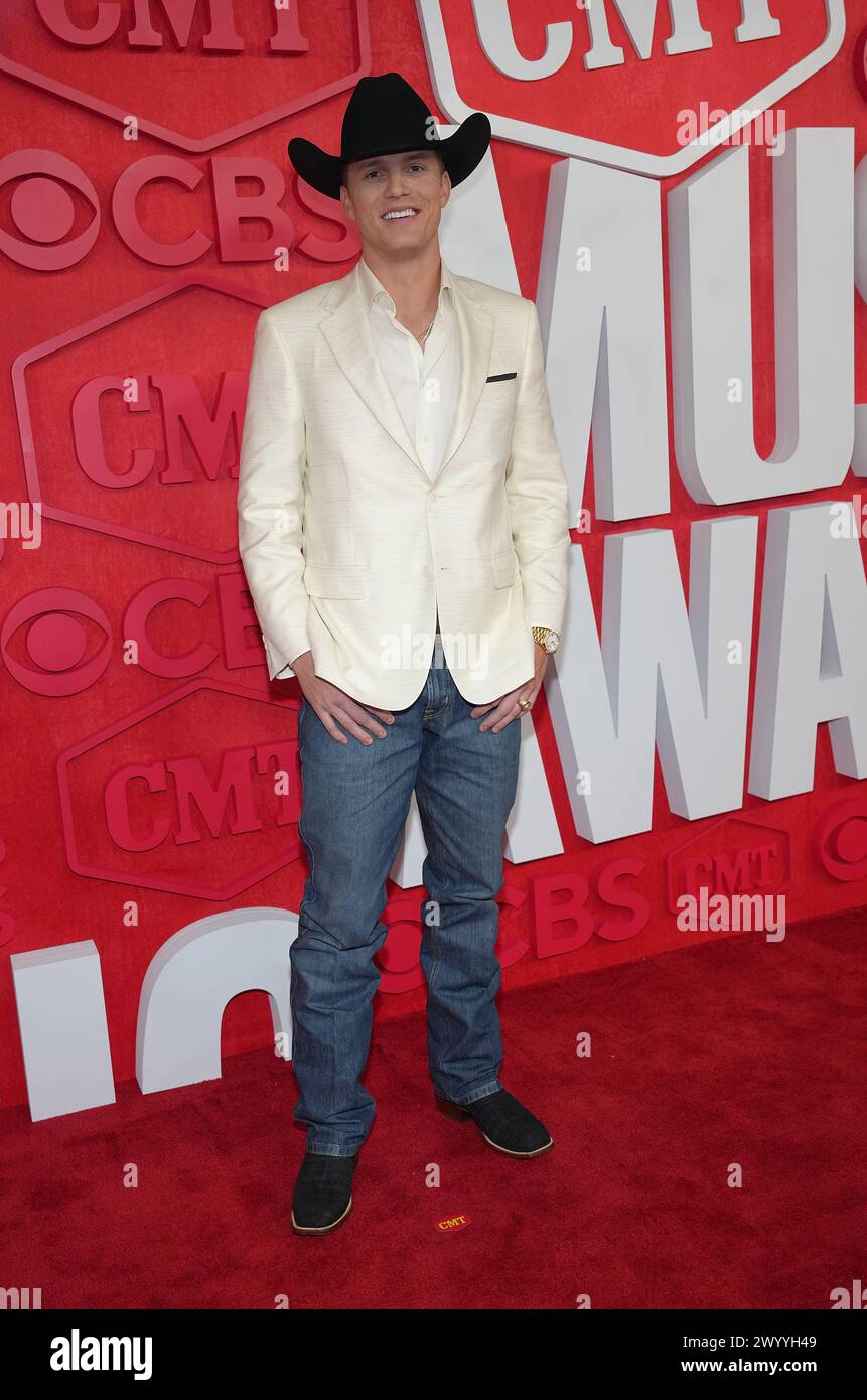 Parker McCollum attends the 2024 CMT Music Awards at Moody Center on ...