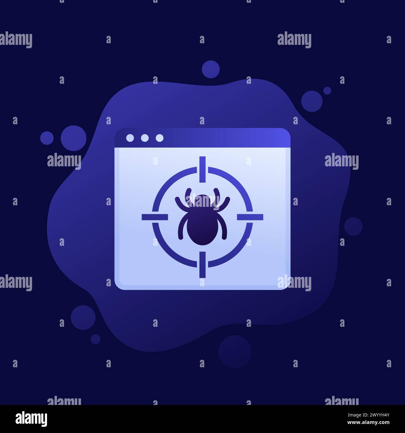 Debugging icon with bug and target, vector design Stock Vector Image ... Debugging icon with bug and target, vector design Stock Vector Image ...