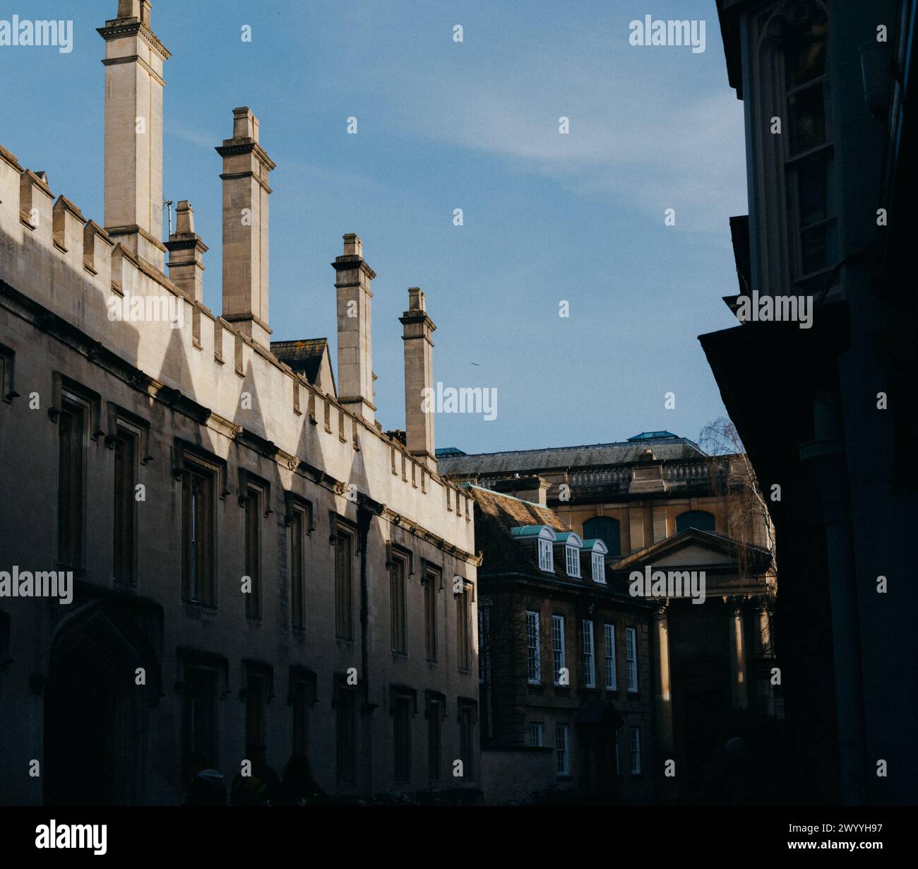 Dramatic shadows cast on building - Oxford Stock Photo - Alamy