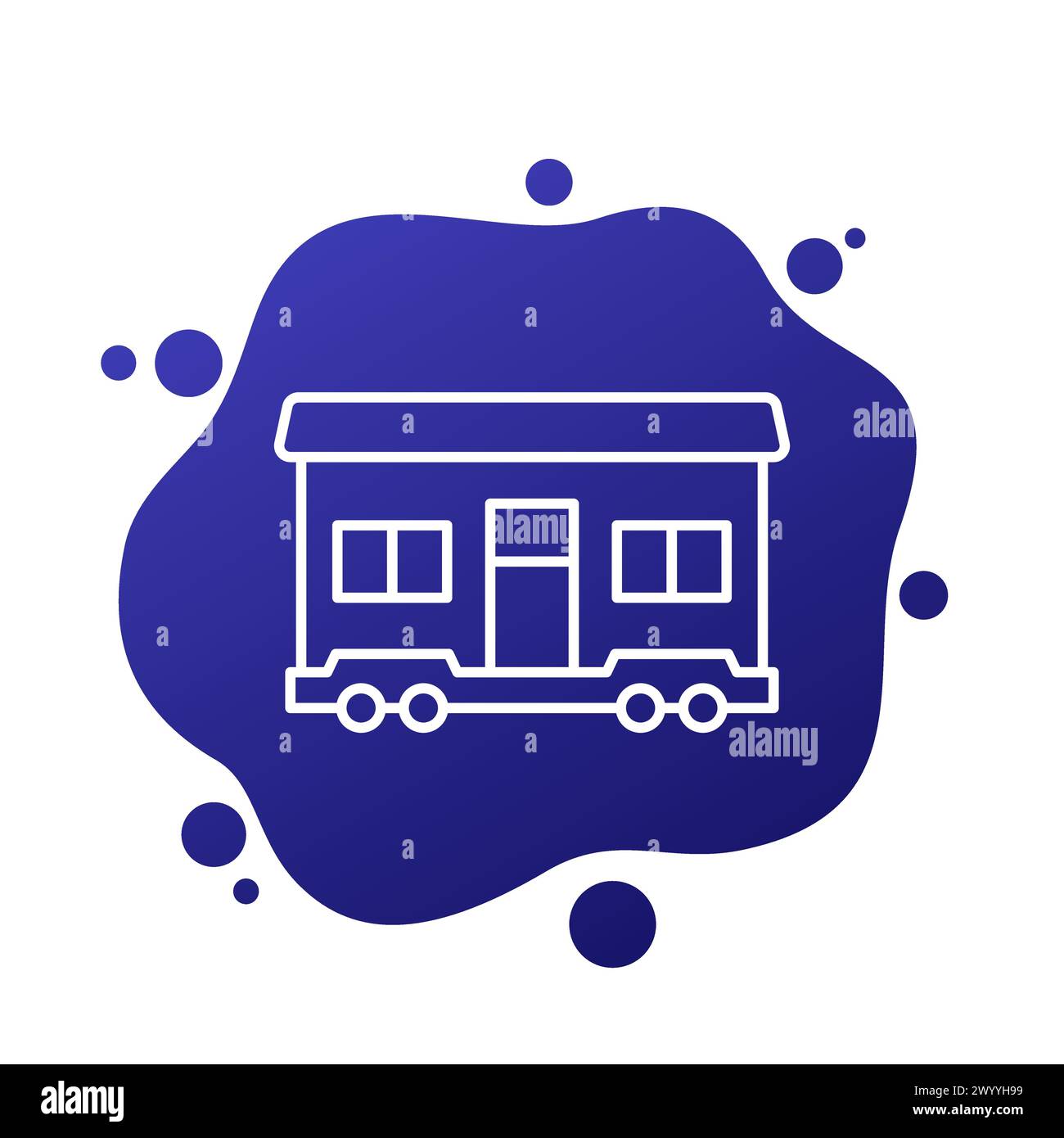 Mobile home in trailer Cut Out Stock Images & Pictures - Alamy