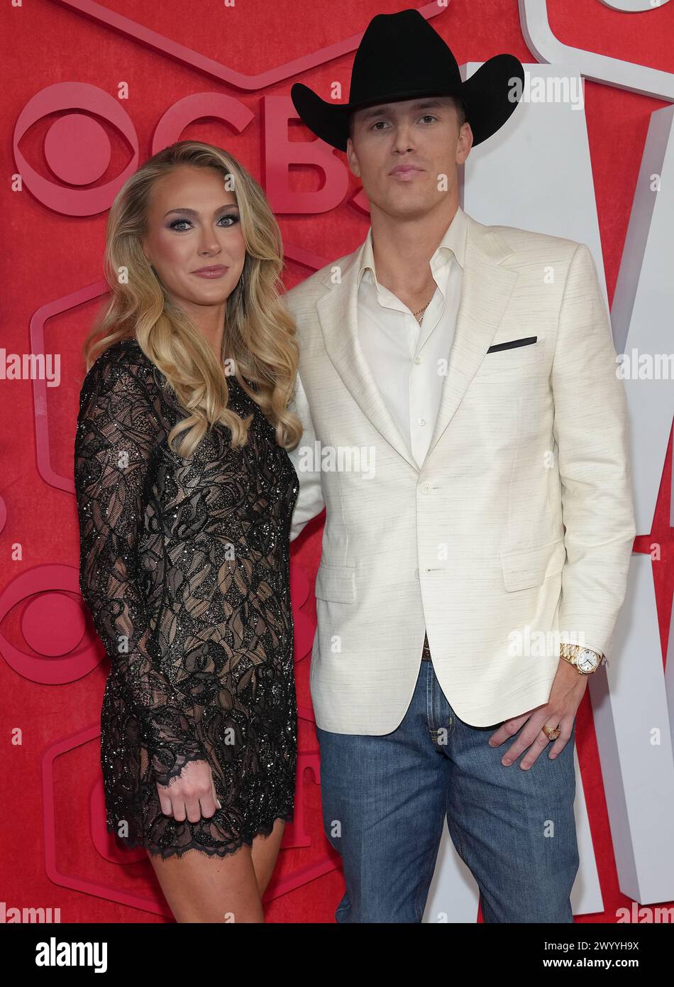 Hallie Ray Light McCollum, Parker McCollum attend the 2024 CMT Music ...