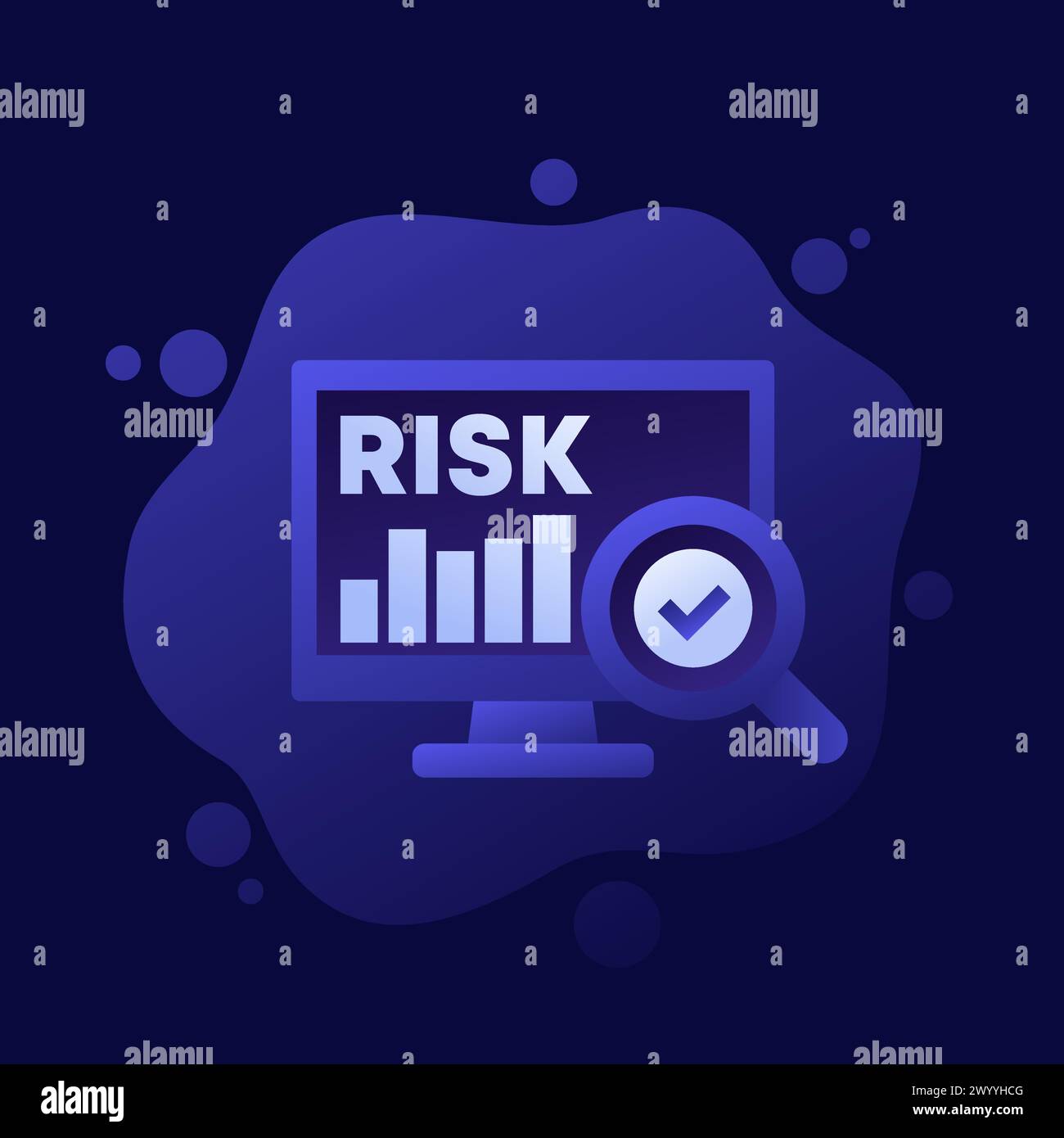 risk assessment icon, vector design Stock Vector Image & Art - Alamy