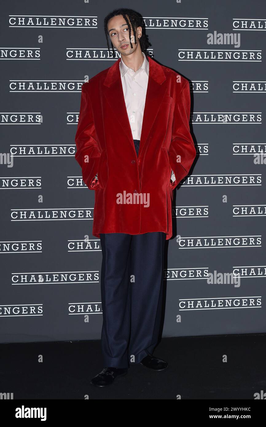 Roma, Lazio. 08th Apr, 2024. Ghali attend Premiere movie Challengers ...