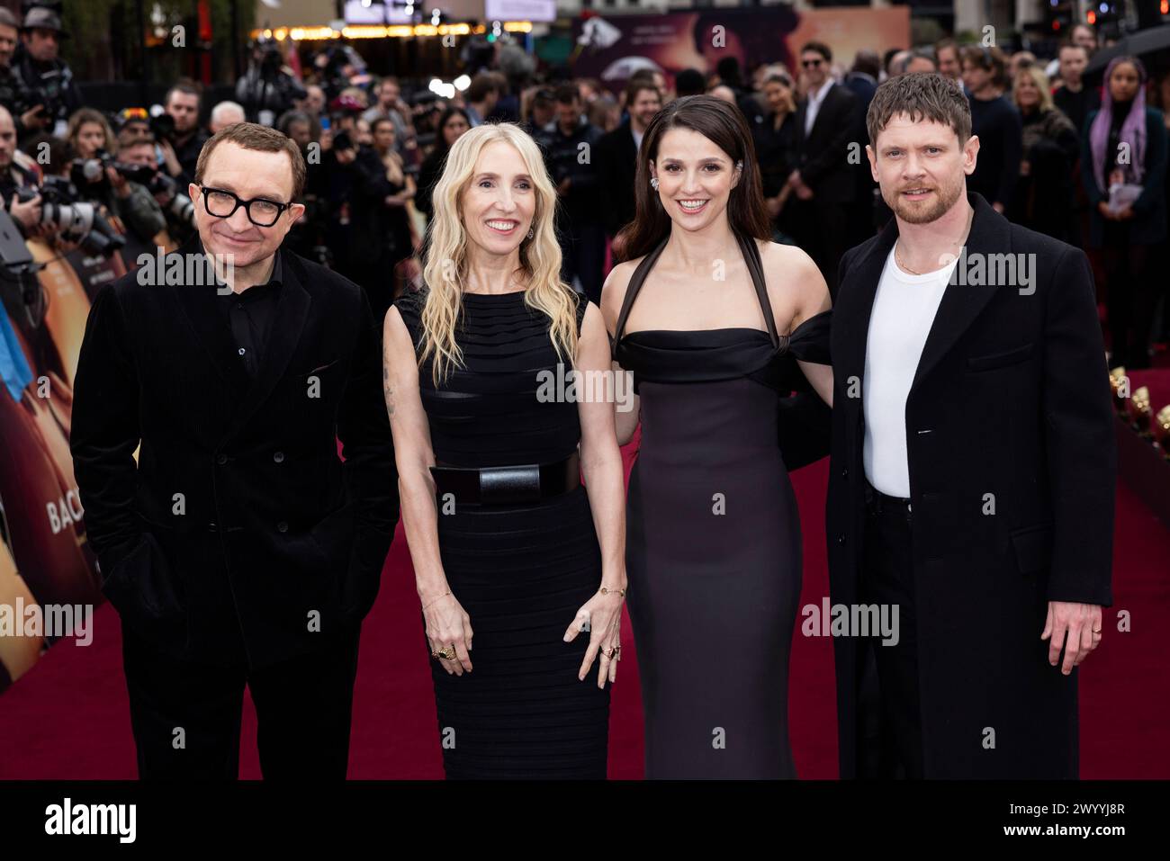 Eddie Marsan, from left, director Sam Taylor-Johnson, Marisa Abela and ...