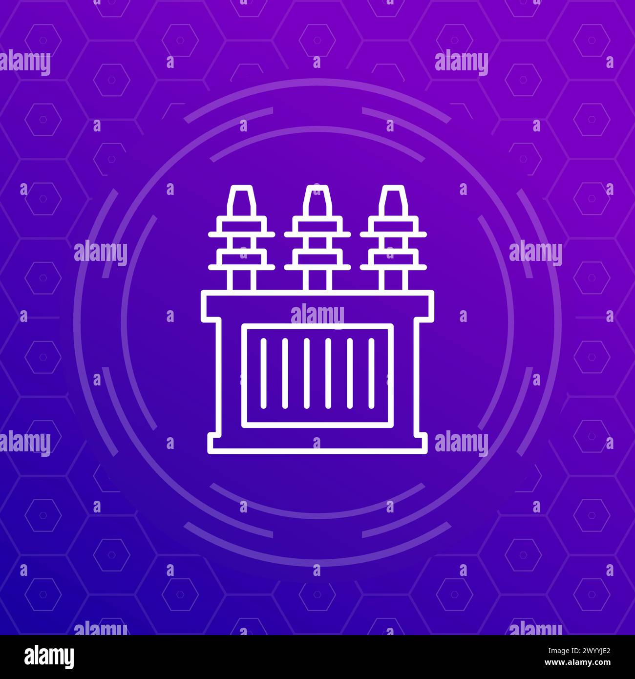 substation, electric transformer line icon Stock Vector Image & Art - Alamy