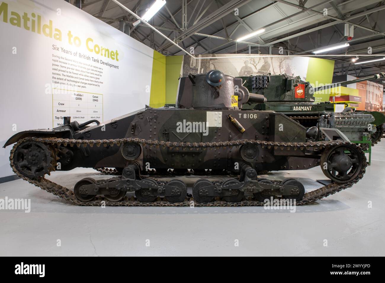 Bovington.Dorset.United Kingdom.February 25th 2024.A Matilda Mark 1 A11 ...