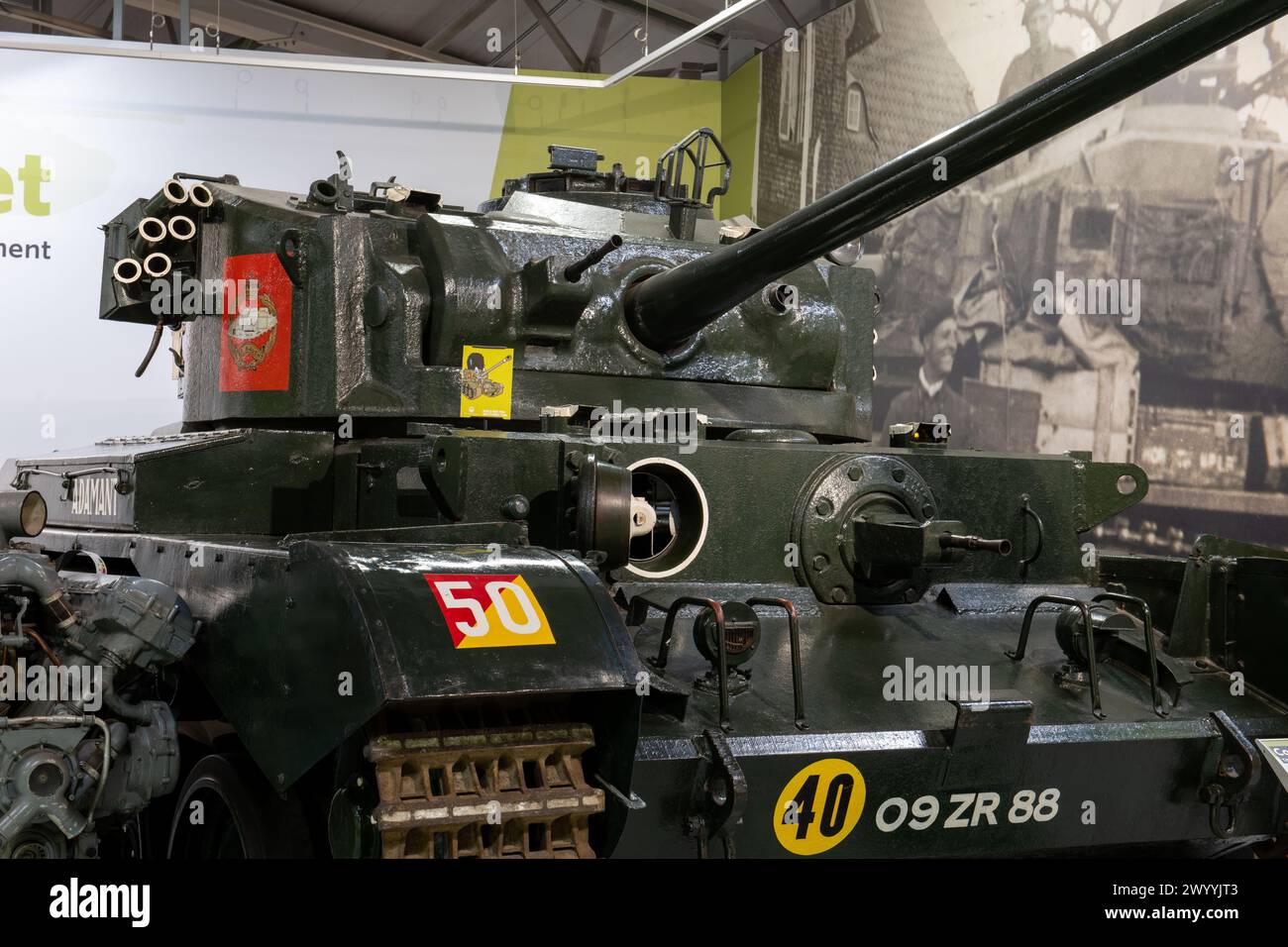 Bovington.Dorset.United Kingdom.February 25th 2024.A Comet tank from ...