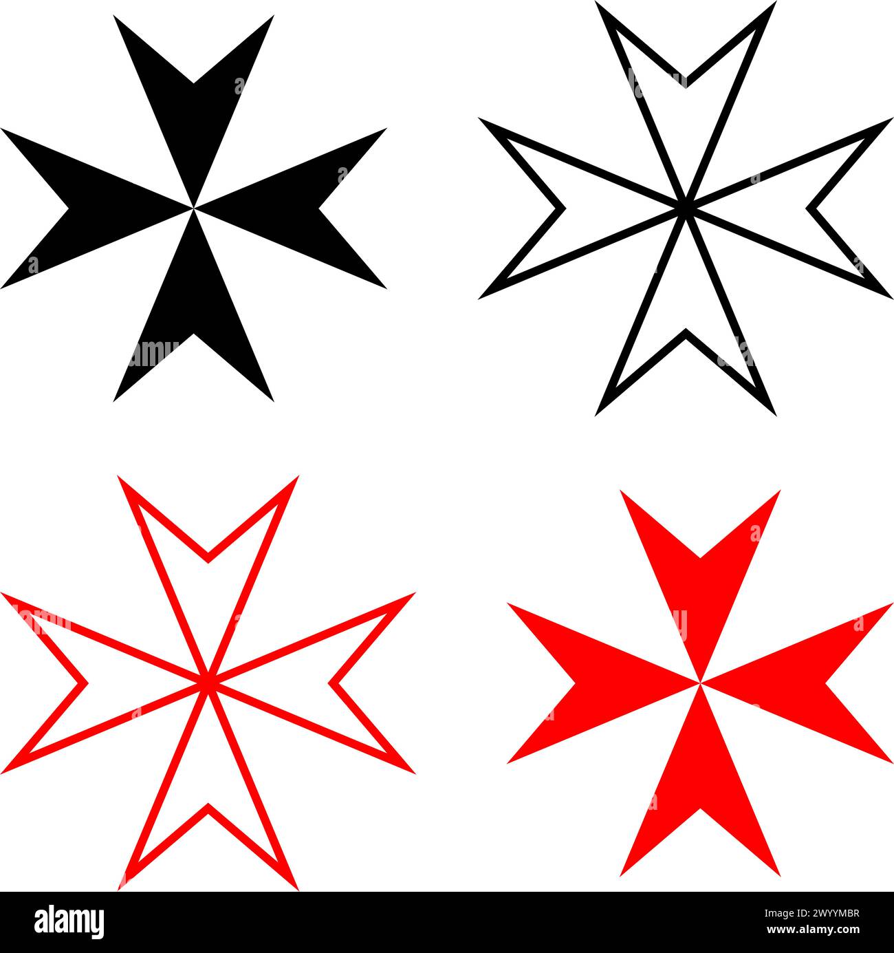 Maltese cross logo hi-res stock photography and images - Alamy