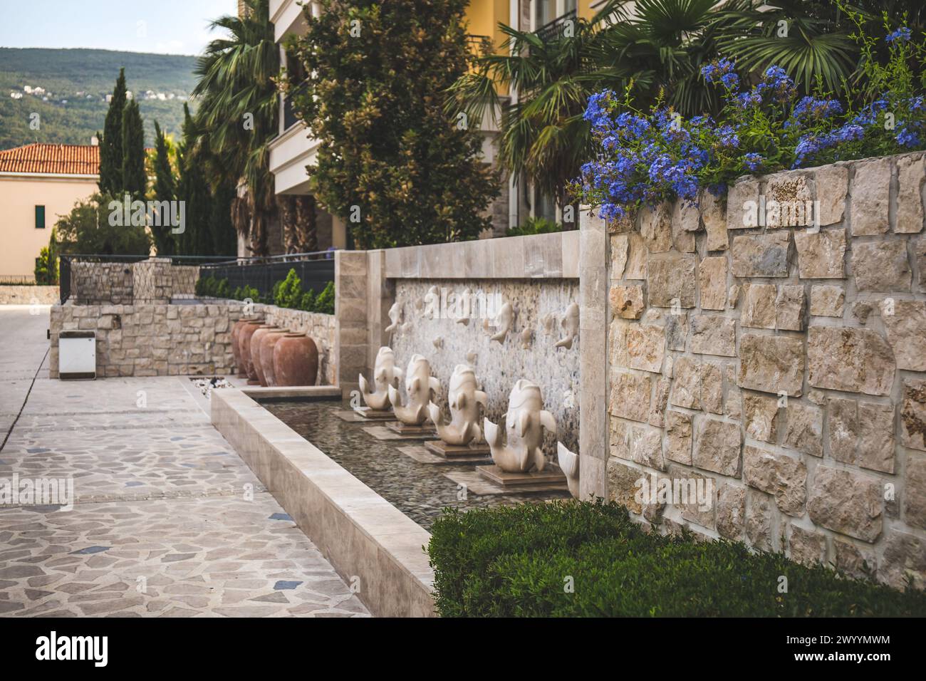Tranquil Elegance: A Mediterranean Retreat in Porto Novi Stock Photo ...
