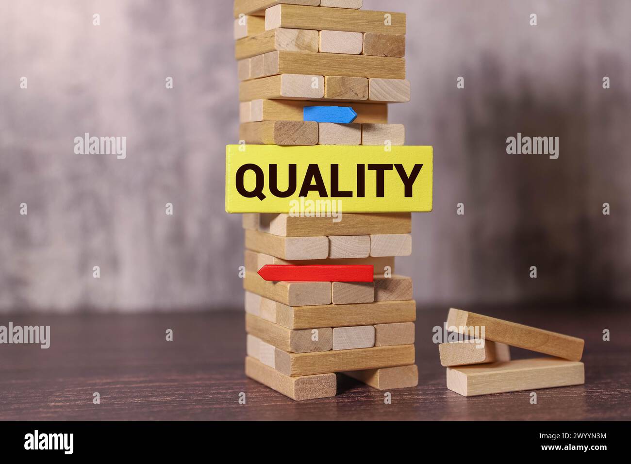 Quality control typography word hi-res stock photography and images - Alamy