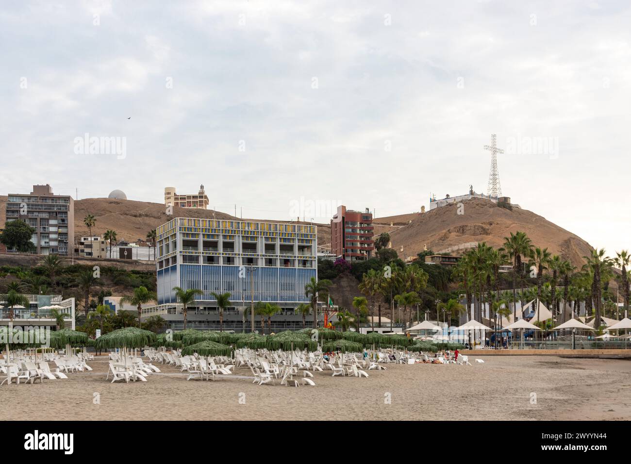 Beach number 1 at the Club Regatas Lima, in Chorrillos, Lima, Peru ...