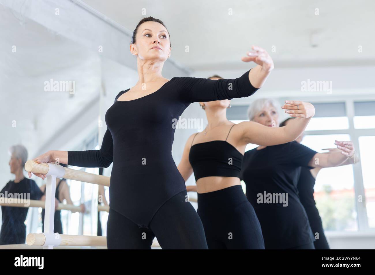 Girls in ballet class perform Batman with participation of mature ...