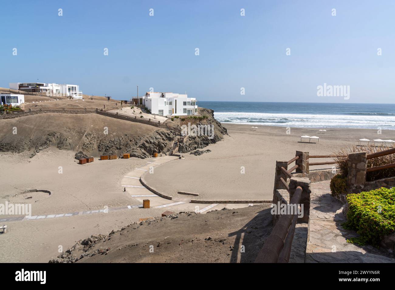 Punta Corrientes Beach in southern Lima, Peru Stock Photo - Alamy