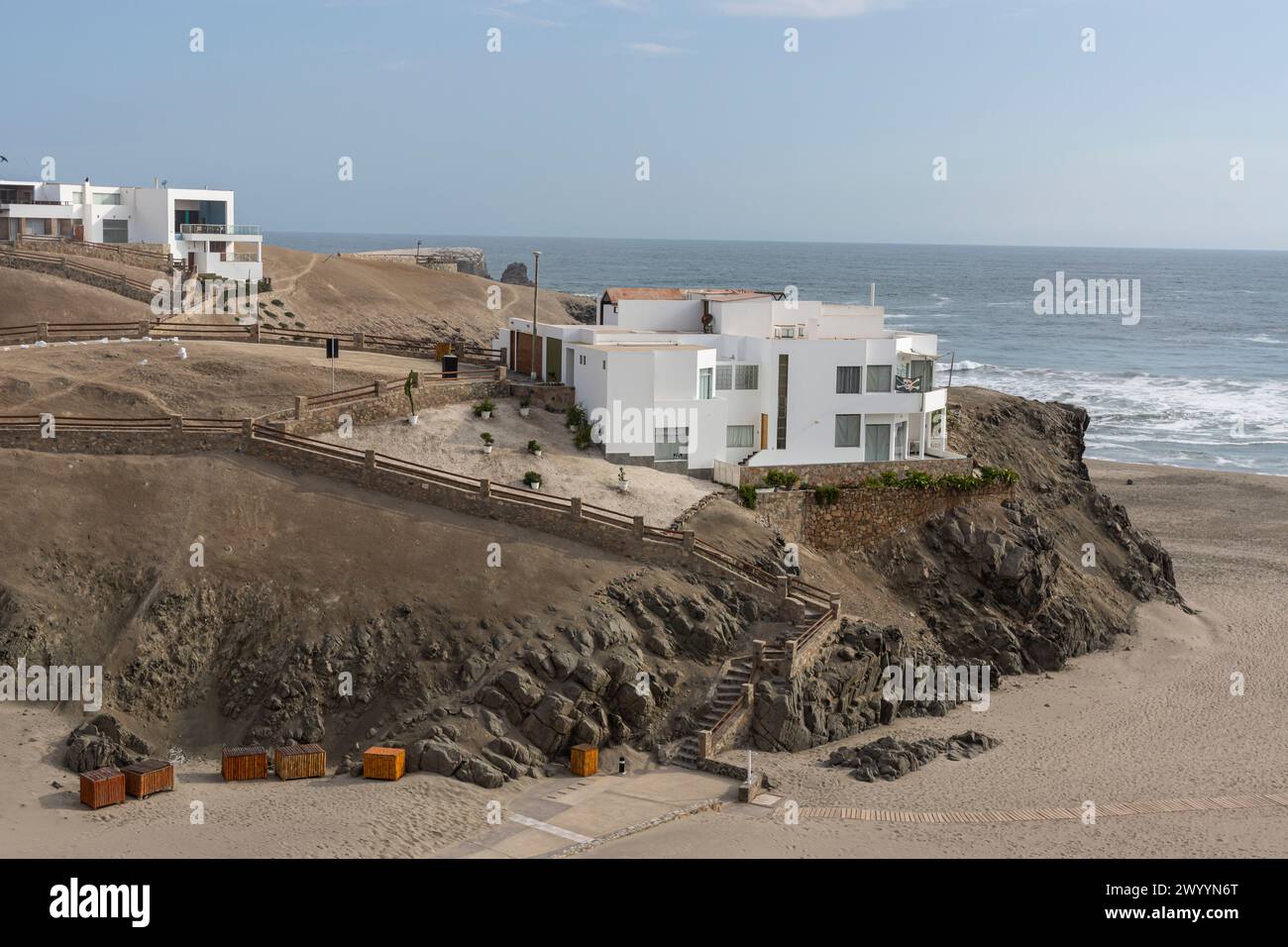 Punta Corrientes Beach in southern Lima, Peru Stock Photo - Alamy