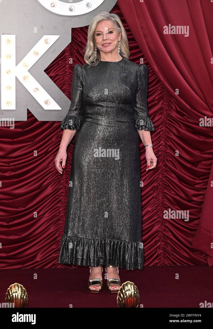 London, UK. April 8th, 2024. Alison Owen arriving at the Back To Black ...