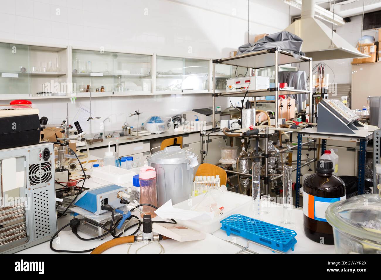 Chemical laboratory interior with lab equipment Stock Photo - Alamy