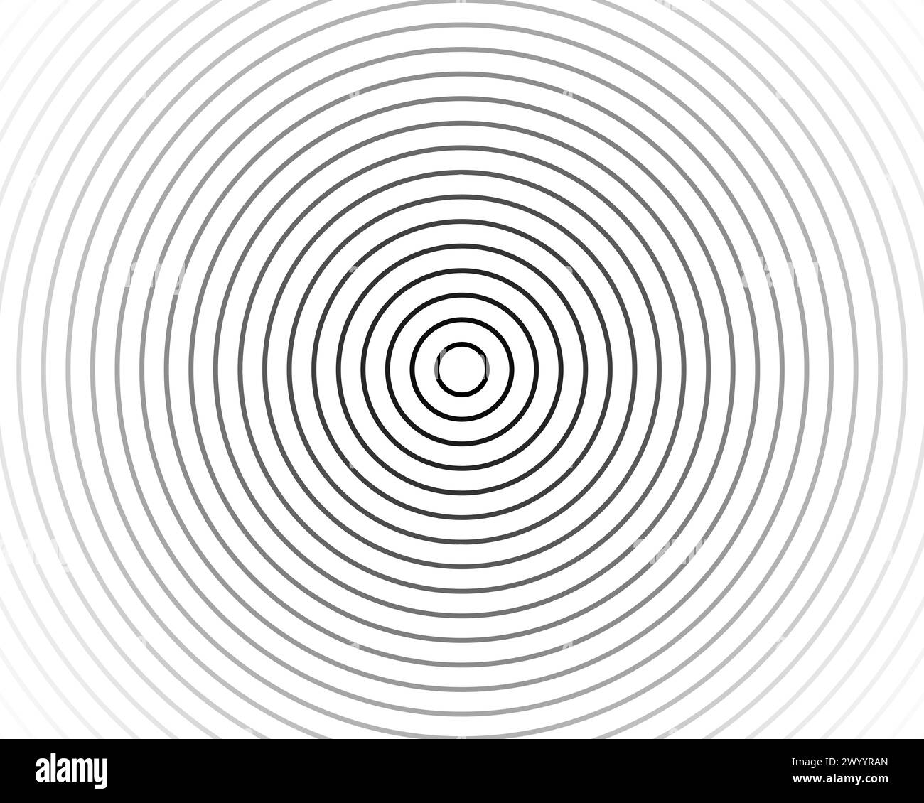 Concentric circles background with fading effect. Ripples, radiation, sun burst, radio signal ...