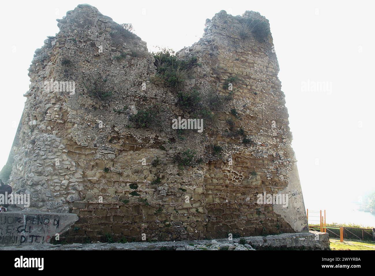 View of the 16th century Torre di Scauri (The Tower of Scauri) in ...