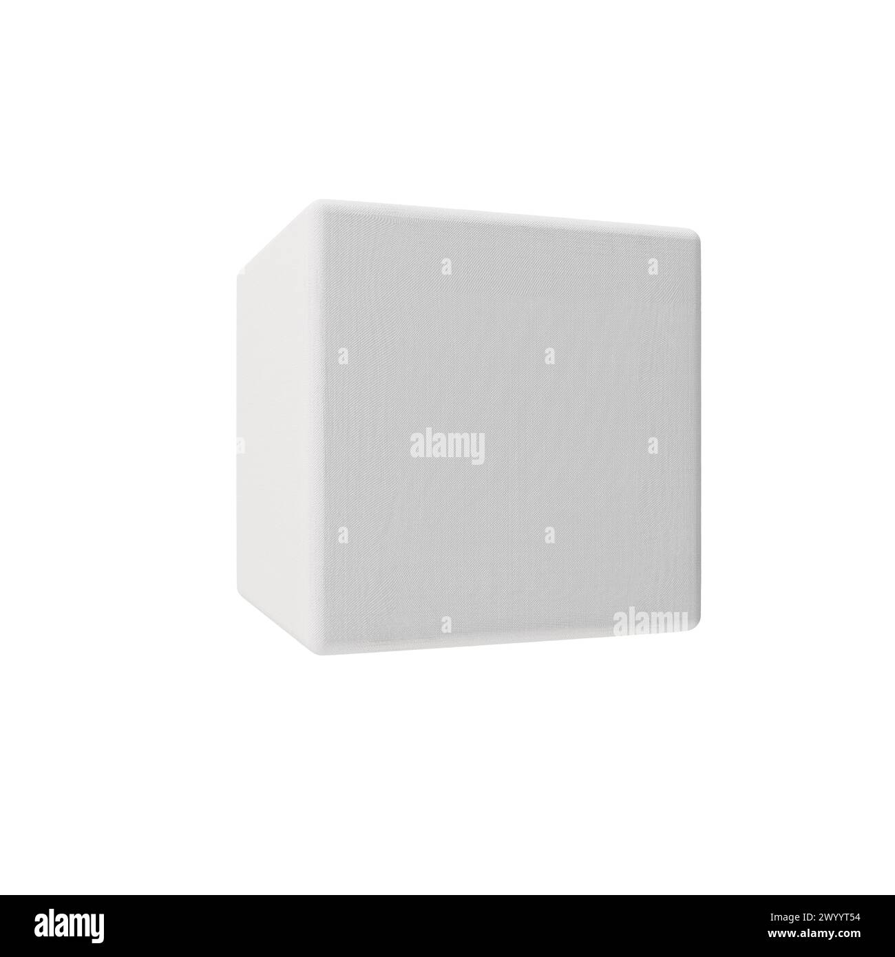 White cube fabric surface Cut Out Stock Images & Pictures - Alamy