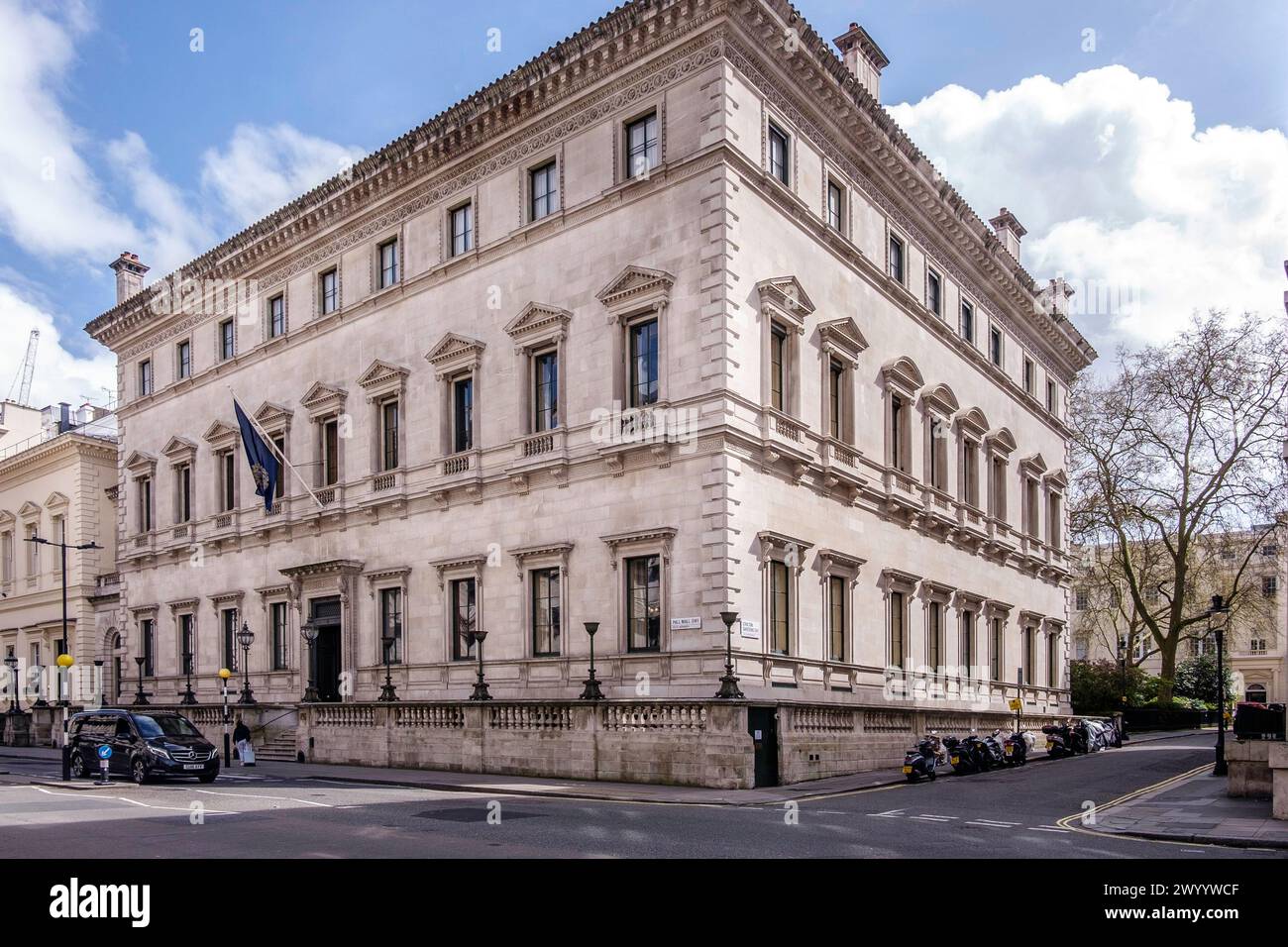 The Reform Club, private members' club, Pall Mall, London SW1 Stock ...