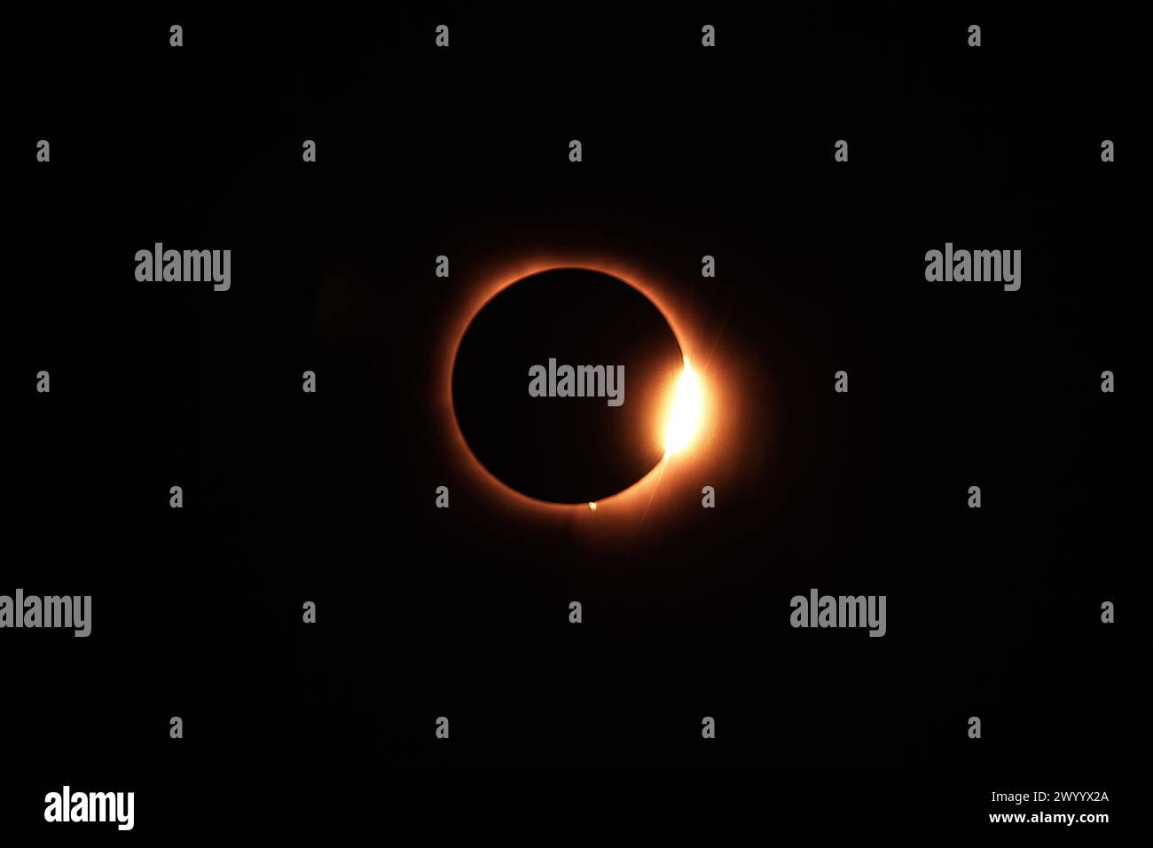 Plano, USA. 8th Apr, 2024. A total solar eclipse is pictured in Plano ...