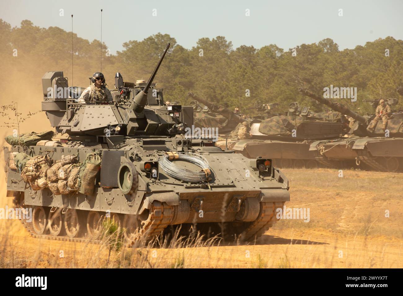 U.S. Army Soldiers assigned to 1st Battalion, 64th Armor Regiment, 3rd ...